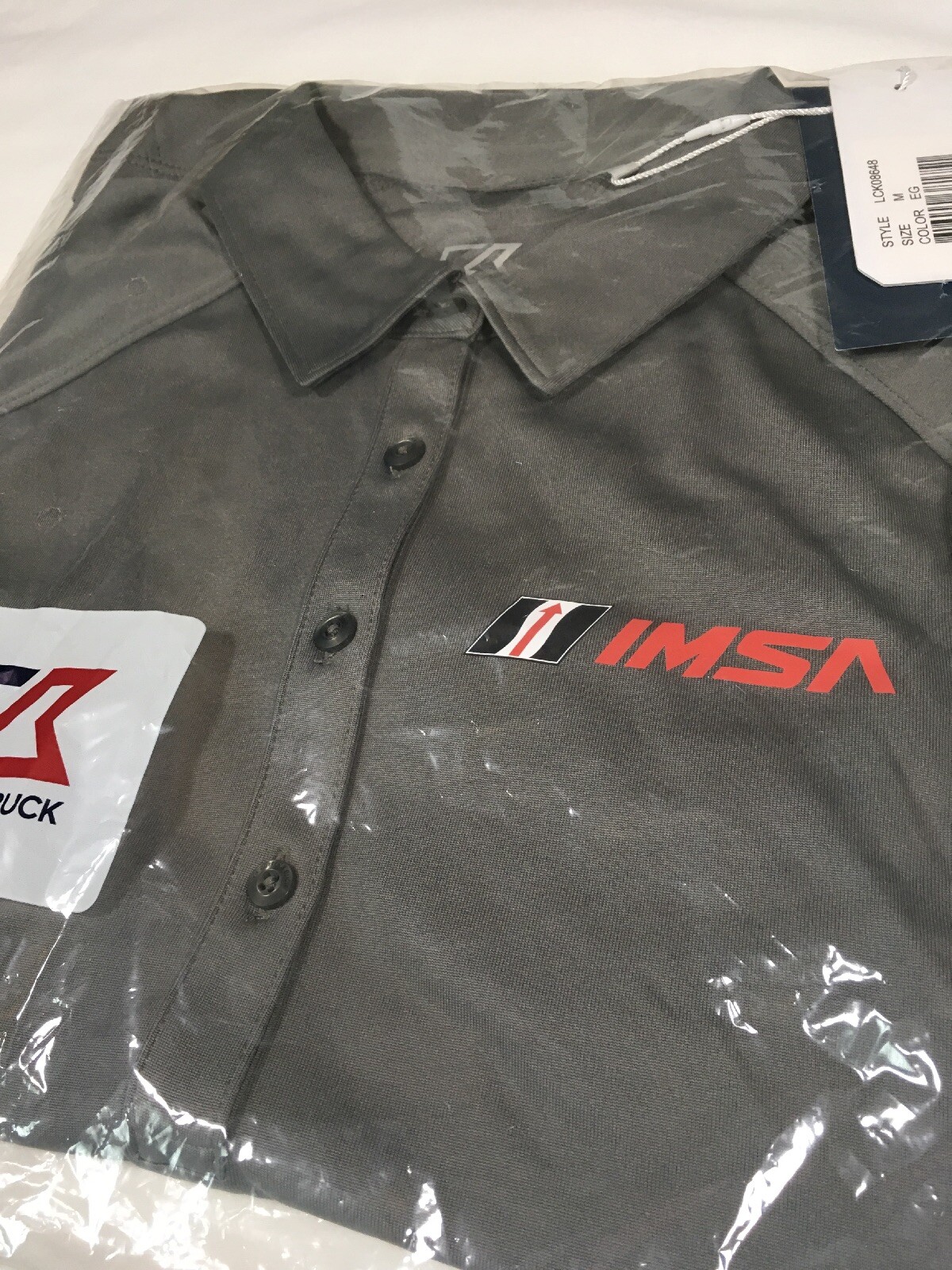 2019 IMSA Racing Gray Polo T-SHIRT Women’s Fitted Size Medium Cutter ...