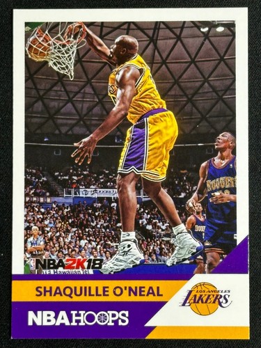 2017 Panini NBA Hoops NBA2K18 Shaquille O'Neal #18 Heat Lakers HOF | eBay