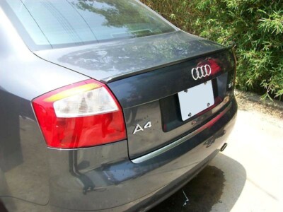 For Audi A4 S4 B6 8E Saloon Rear Boot Trunk Spoiler Lip Wing Sport Trim ...