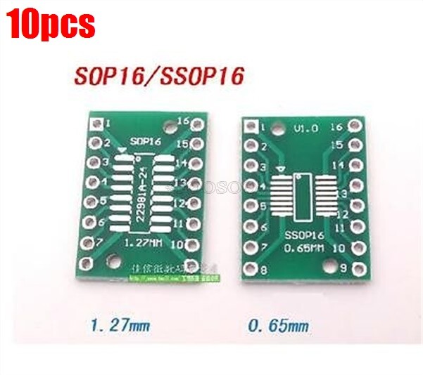 10Pcs SOP16 SSOP16 TSSOP16 To DIP16 0.65/1.27MM Adapter Pcb Boar tl | eBay