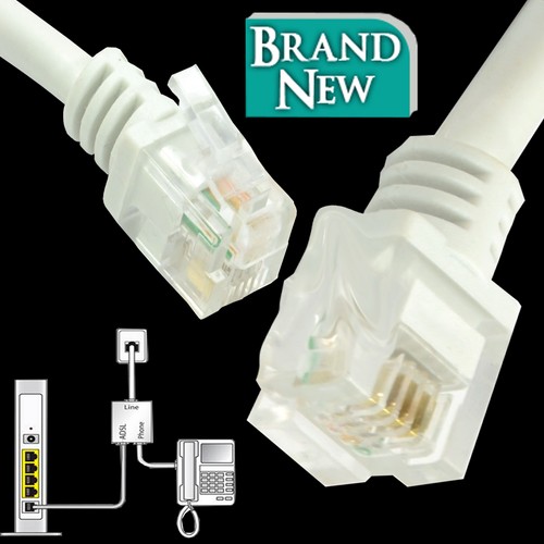 RJ11 to RJ11 ADSL2+ High Speed Broadband Modem Internet Router Phone ...