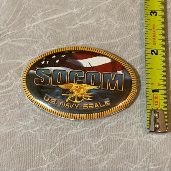PS2 SOCOM US Navy Seals Button Pin Badge 2002 Rare Metal Oval ...