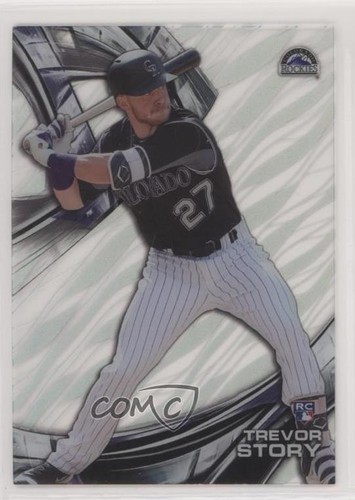 2016 Topps High Tek Pattern 3 Grass/Waves Trevor Story #HT-TS Rookie RC ...