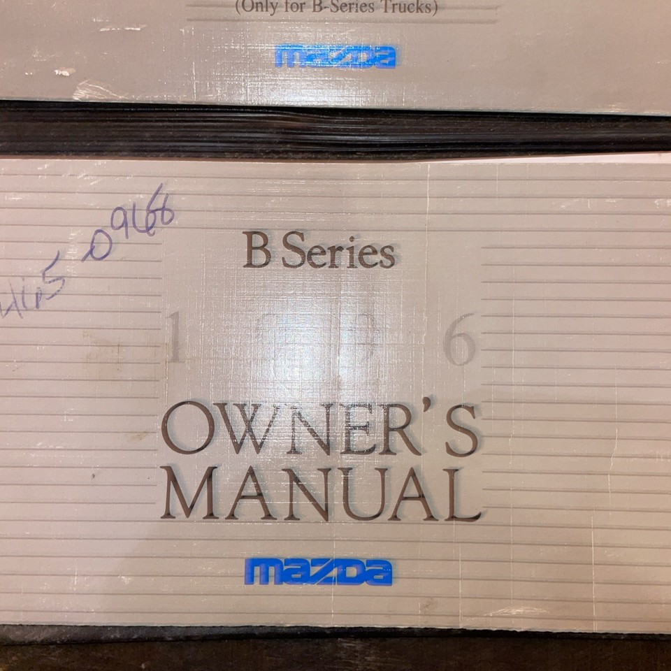 1994 Mazda B Series B2300 B3000 B4000 Owner’s Manual W/ Case & Warranty ...