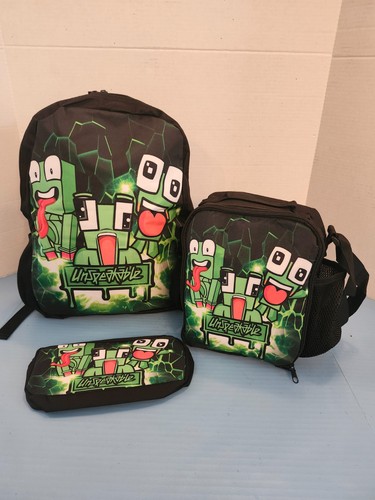 Brand New~UNSPEAKABLE BACKPACK SET OF 3~Backpack~Lunch Bag~Pencil Case ...