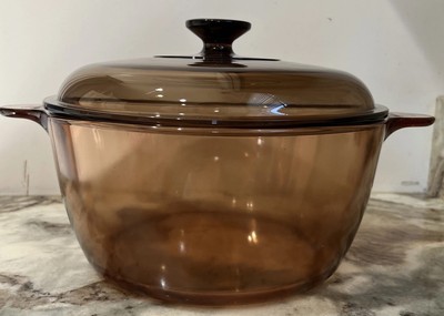 Vision Corning Ware USA 4.5 L Stock Pot With Lid Brown | eBay