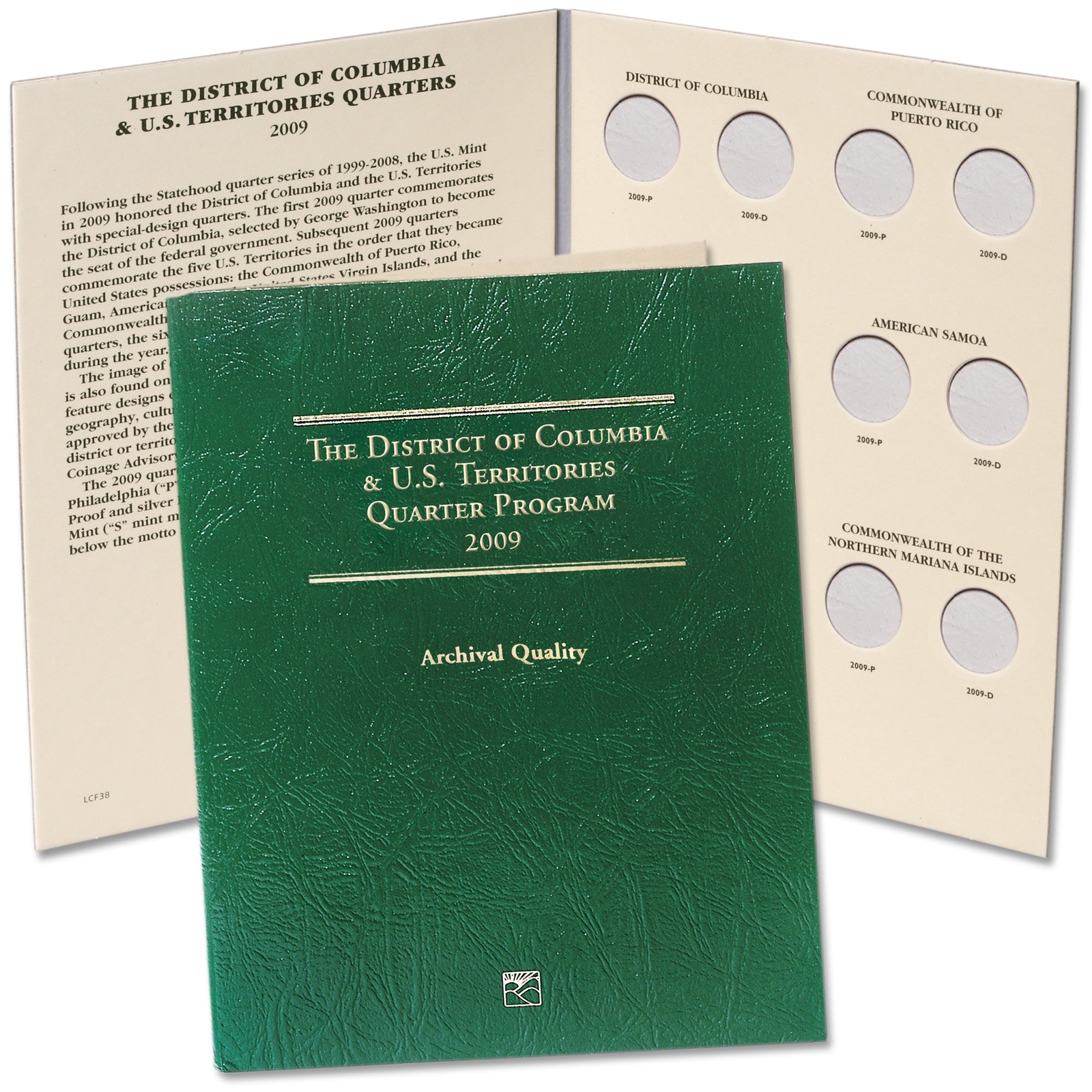 2009 District of Columbia & U.S. Territories Quarter Folder Littleton ...