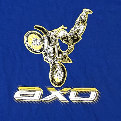 Vintage AXO T-shirt Dirt Bike Double sided Supercross Motocross Sz XL ...