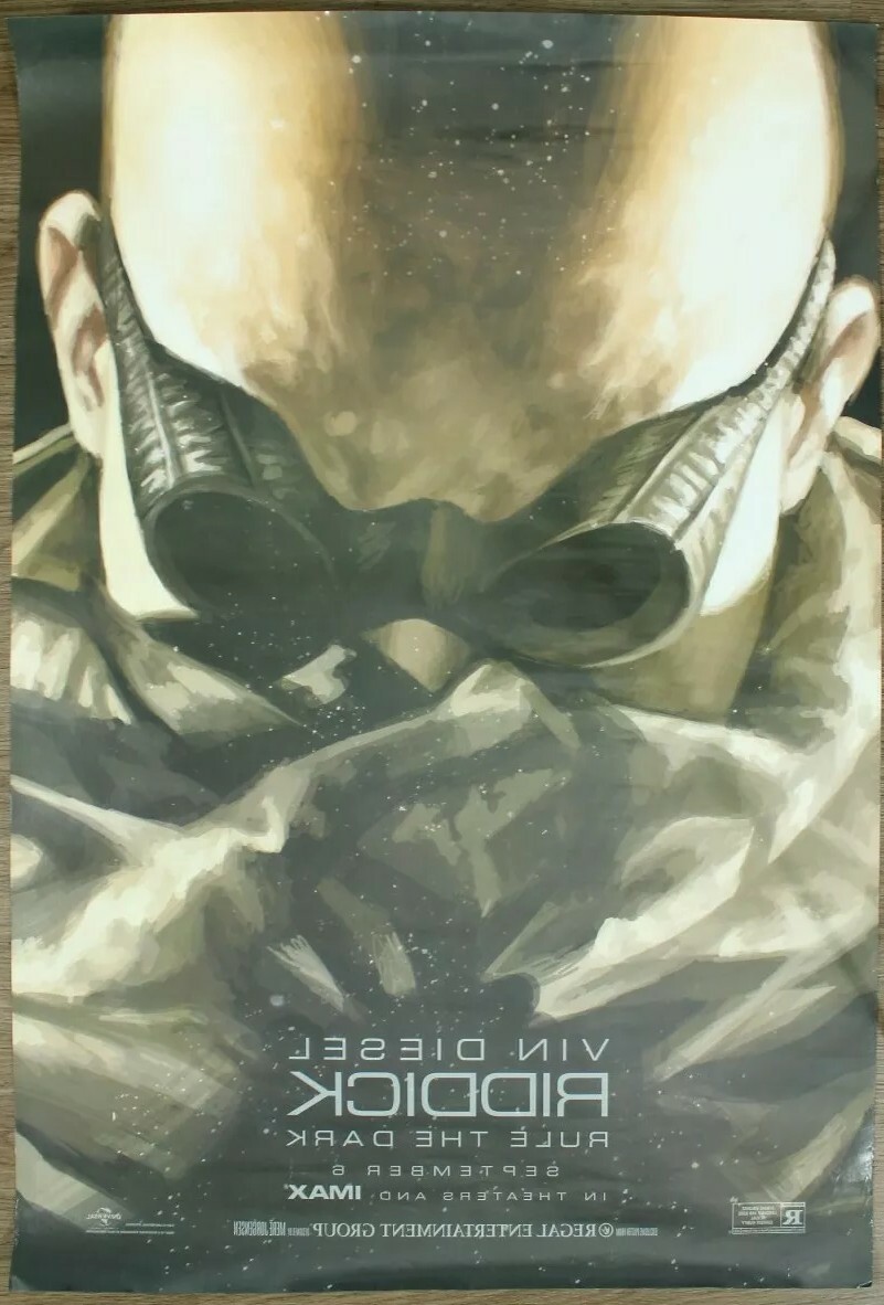 RIDDICK Regal Fan Art Contest Winner Movie Poster 2 Sided RARE Original ...