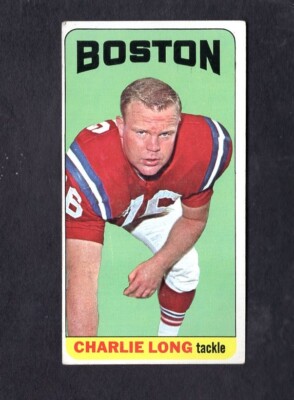 1965 Topps Football # 13 Charlie Long VG condition Boston Patriots | eBay