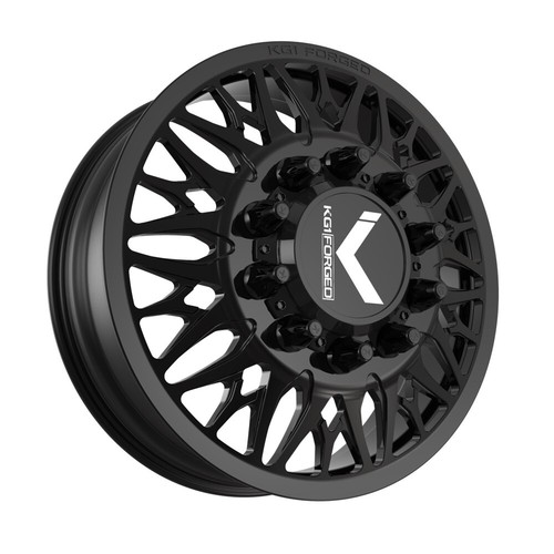 26x8.25 KG1 Forged KD014 Trident-D Gloss Black DUALLY FRONT Wheel ...