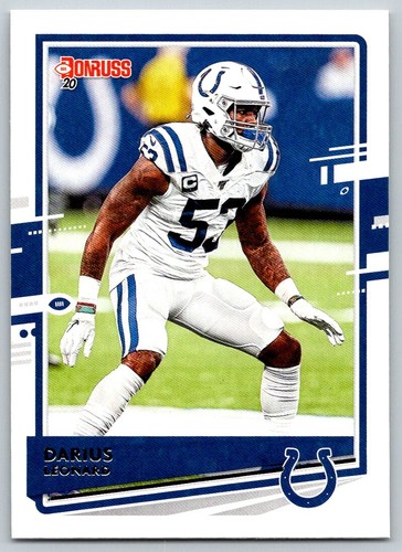 2020 Panini Donruss Football Card Darius Leonard #119 Indianapolis ...