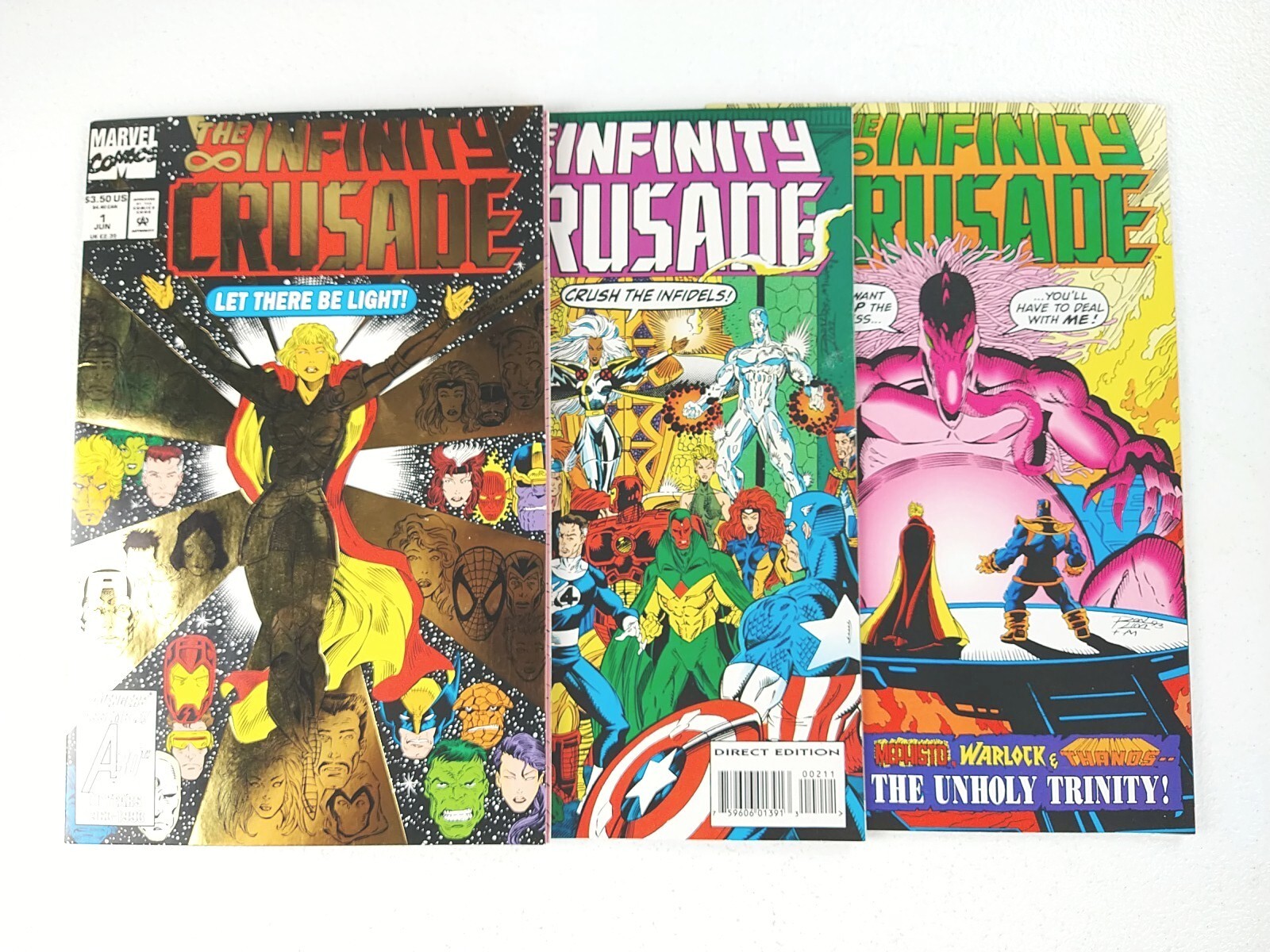 The Infinity Crusade #1 2 3 Lot 1st Goddess (1993 Marvel Comics) Thanos Mephisto | eBay