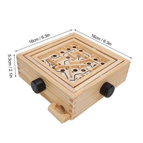 Wooden Maze Puzzle Toy Balances Board Table Maze Game Prevent Dementia ...