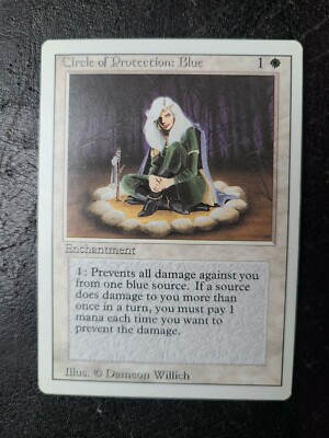 Circle of Protection: Blue 3ED Revised Edition MTG Magic the Gathering ...