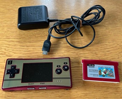 Nintendo GameBoy Micro Console Famicom Color w/Game 20th Anniversary ...