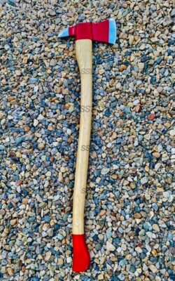 Hand Forged 6-Lbs Fireman Axe - Pick Axe With 36" American Axe Handle ...