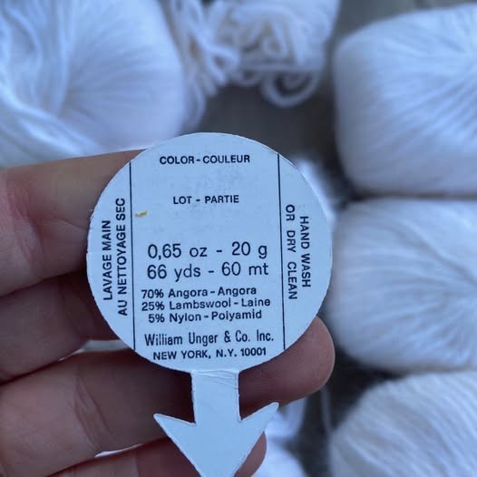 Angora Yarn Lot- White twilight Lot #4 | eBay