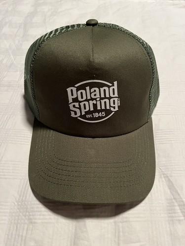 POLAND SPRING WATER Trucker HAT CAP Green Promo Rare New | eBay
