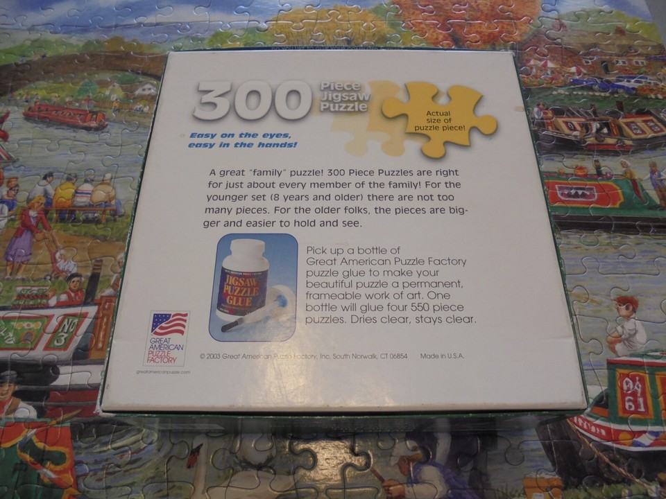 Great American Puzzle Factory 300 Large Piece Puzzle Riverfest Complete ...