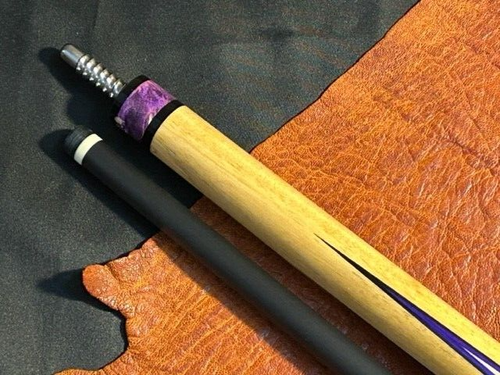 TNT Custom Pool Cue 1 of 1 With Jacoby Black Carbon Fiber Shaft ...