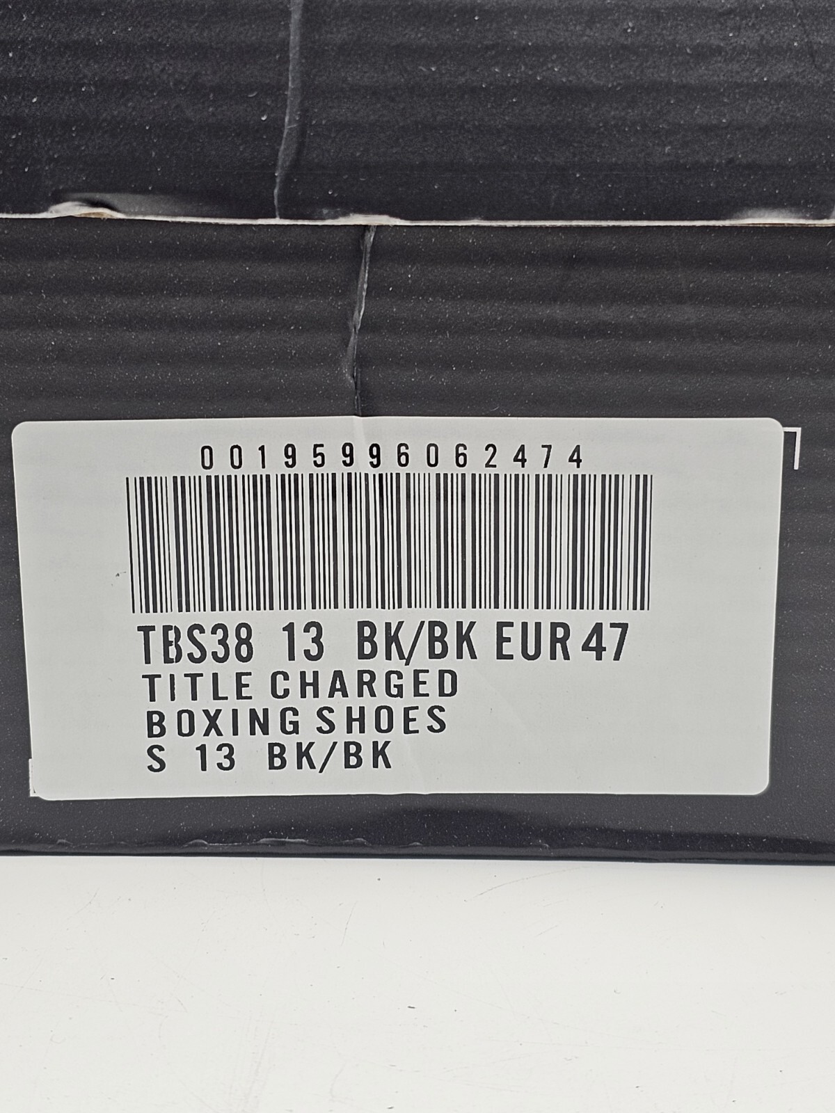 TITLE Boxing Total Balance Boxing Shoes TBS38 - Black - US Size 13 | eBay