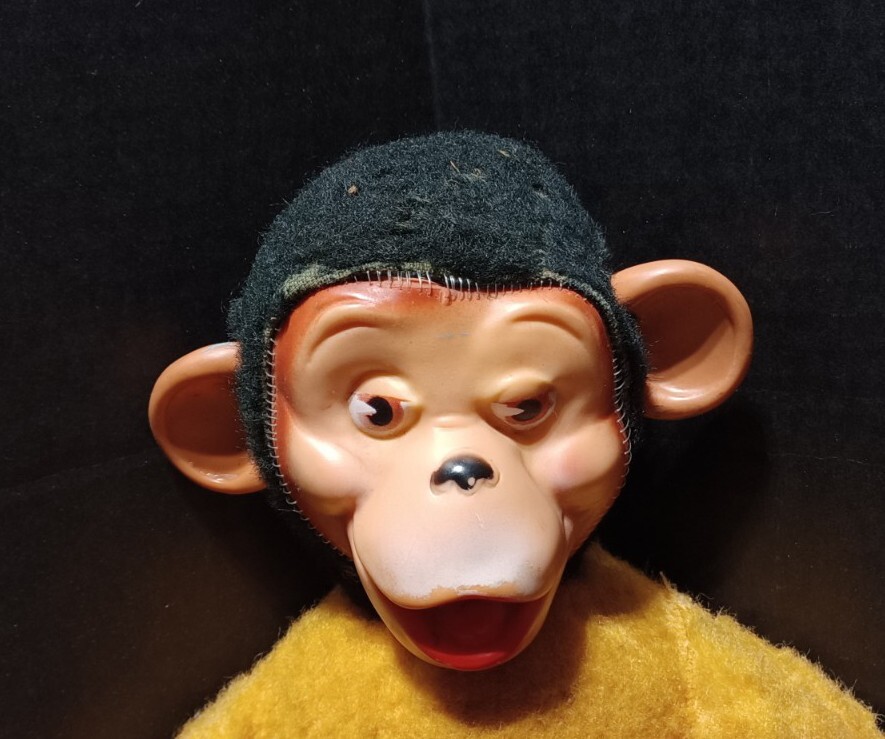 Vintage Mr Zippy Zip Bim Rubber Face Plush Monkey Chimp w/ Banana | eBay