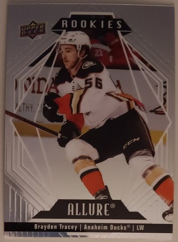 2022-23 Upper Deck Allure Brayden Tracey Rookie Card #111 Anaheim Ducks ...