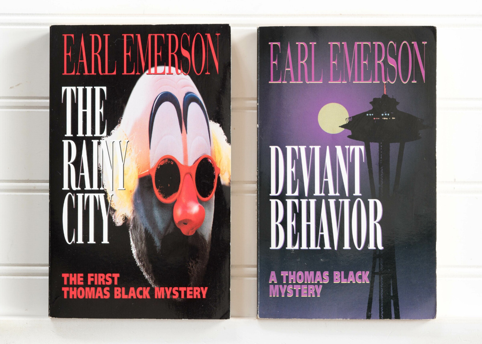 Earl Emerson THOMAS BLACK Series Lot of 7 Matched Set of Paperback PB ...