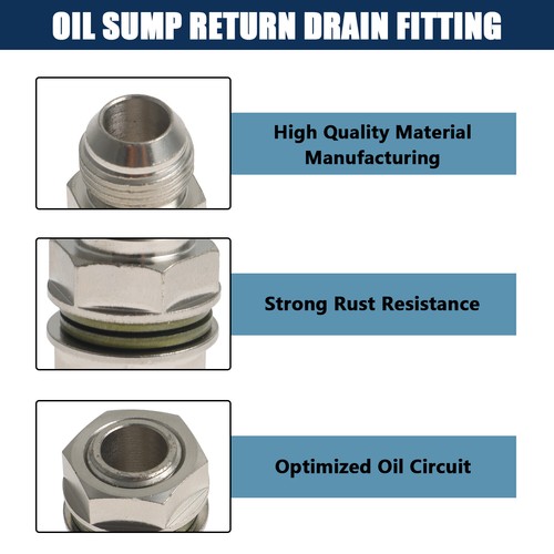 Oil Pan / Oil Sump Return Adapter Bung -10AN Fitting No Weld for ...