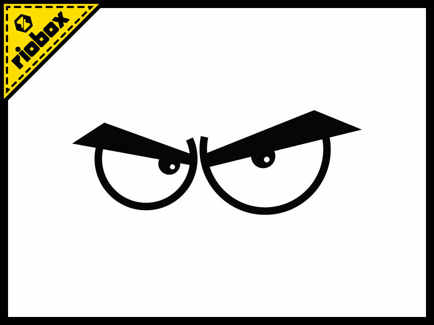 Angry Eyes Cartoon