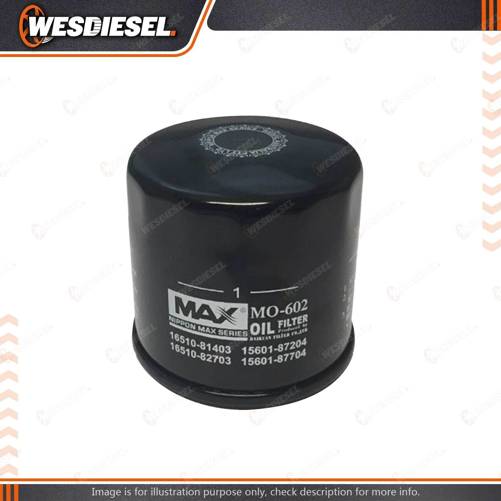 Wesfil Oil Filter fits Daewoo Matiz KL M100 M150 0.8L 3Cyl 6V SOHC ...