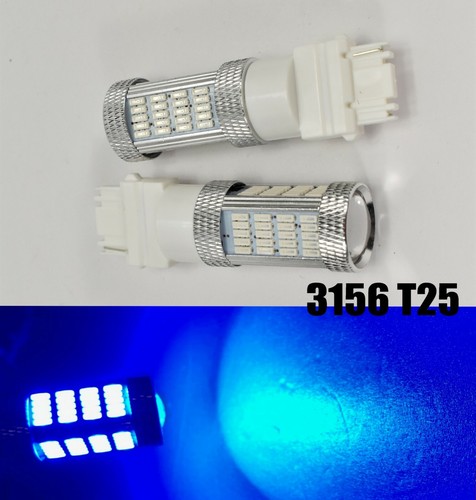 Reverse Backup Light 92 SMD LED Projector Bulb Blue T25 3156 3456 B1 ...