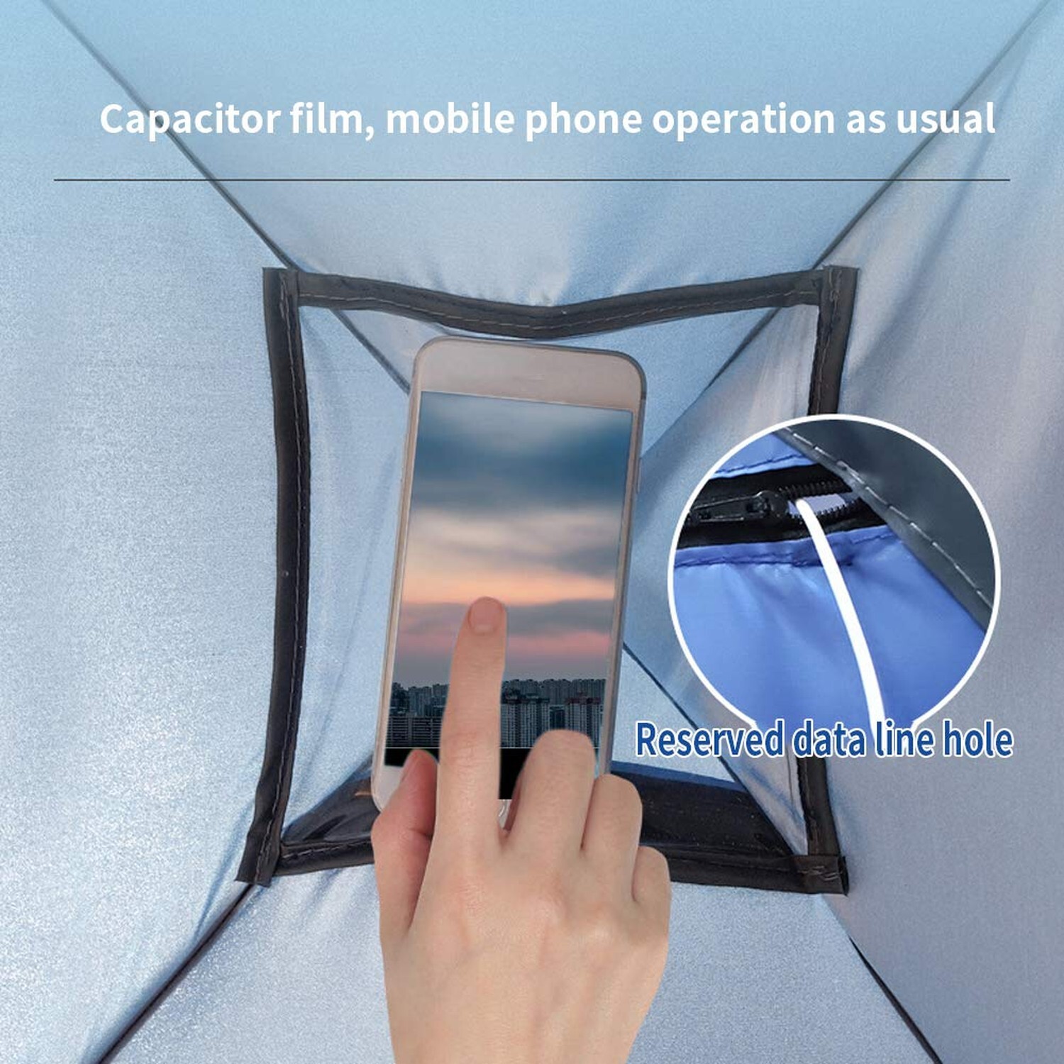 Beach Sun Shelter,Instant Sun Protection Canopy with Zippered,Beach ...