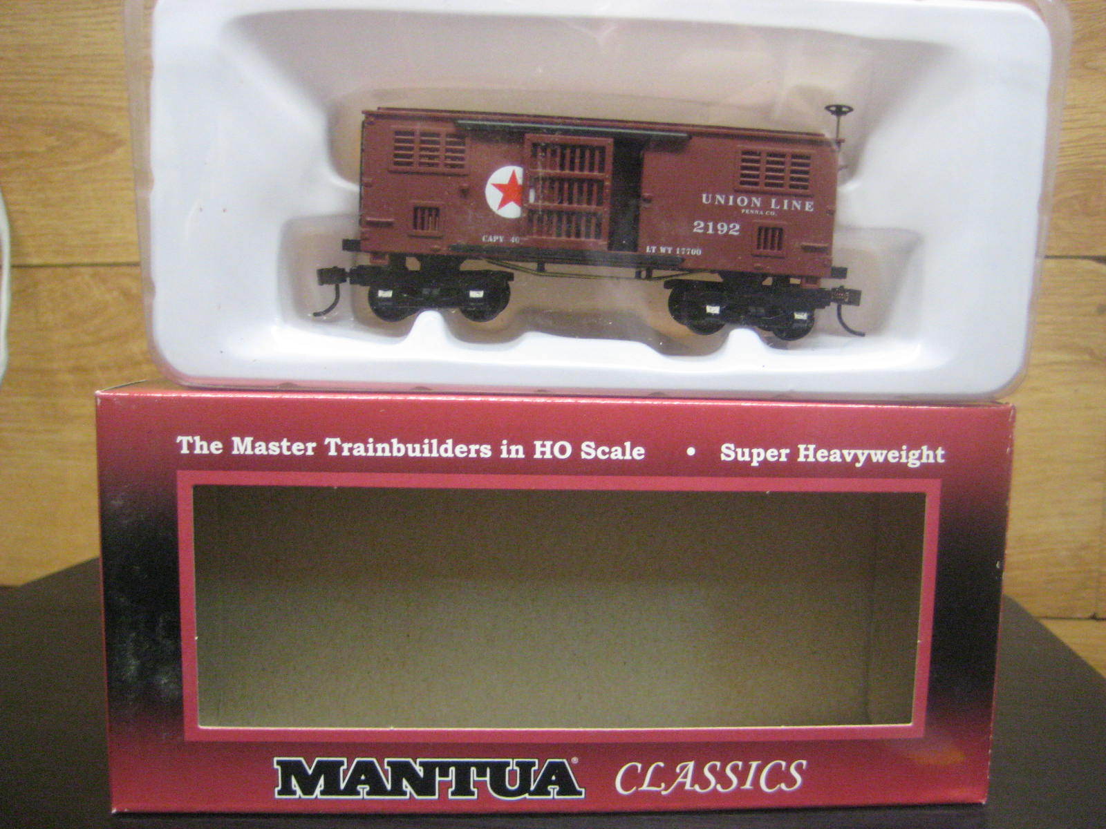 HO MANTUA CLASSICS WOODEN VINTAGE FREIGHT CAR P.R.R. 1860 HORSE CAR ...