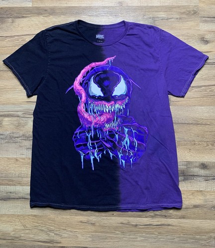 Marvel Comics Venom T shirt Men's Size Large Color Purple Tie Dye Pre ...