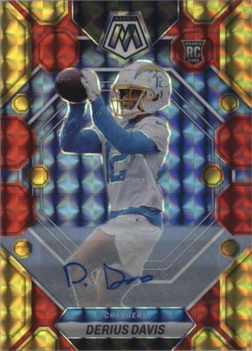 2023 Panini Mosaic - Rookies Derius Davis #311 Choice Fusion Red ...