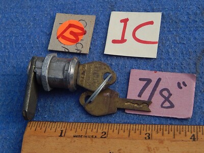 1940s 1950s Keeney Genco United Lock & Key 7/8 inch - Bell Lock 1C 1766 ...