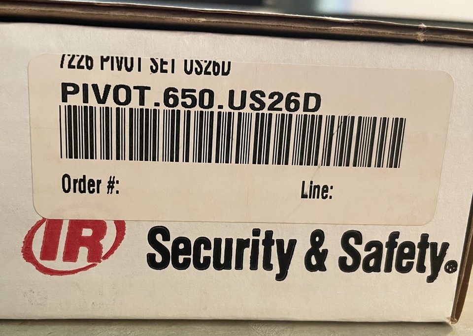 Ives 7226 3/4" Offset Pivot Set with Top and Bottom Pivots, US26D ...