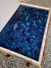 72" x 36" Handmade Rectangle Blue Agate Table Top - Stunning Home ...