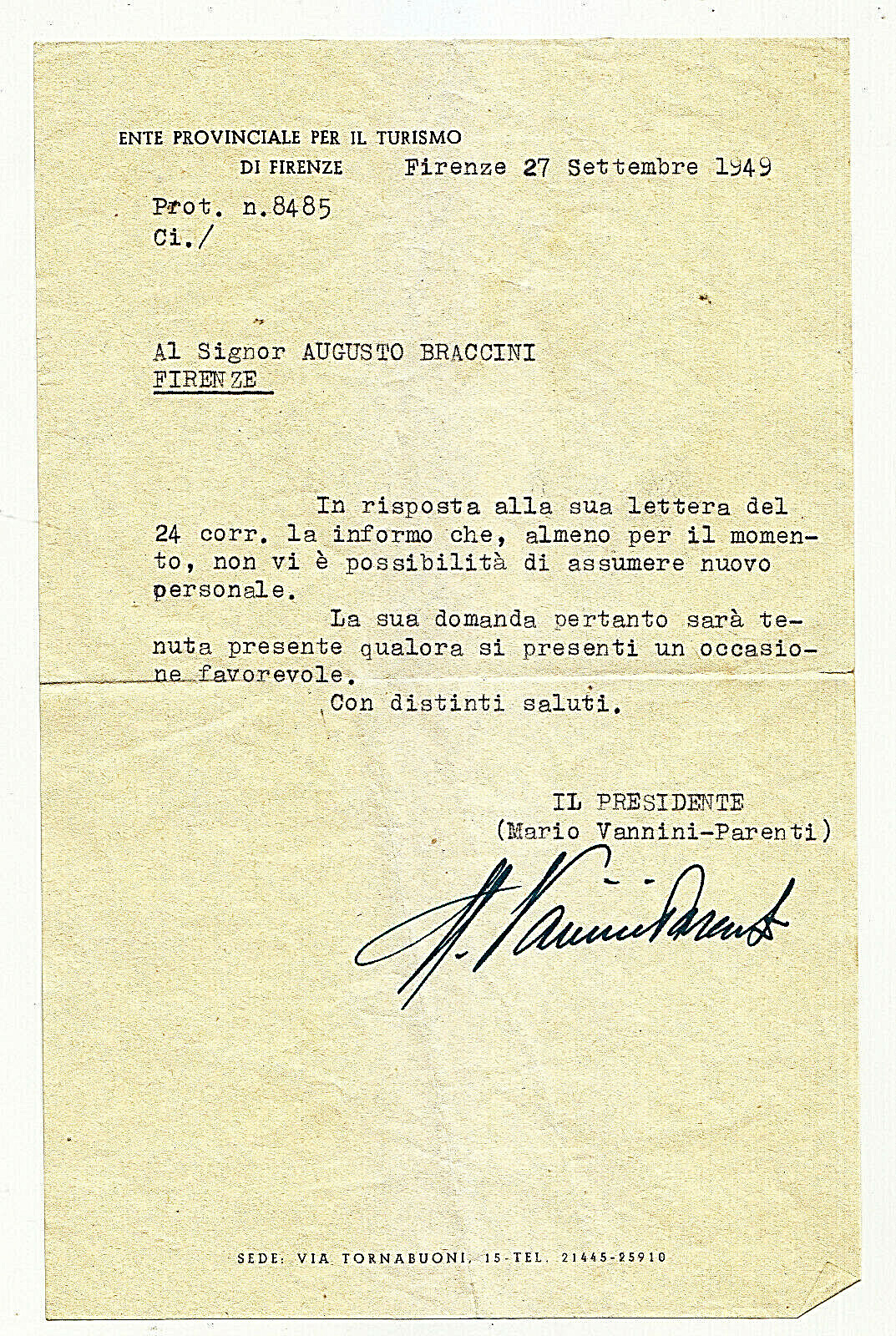 Mm247 Collectibles Art Autograph Mario Vannini Parenti | eBay UK