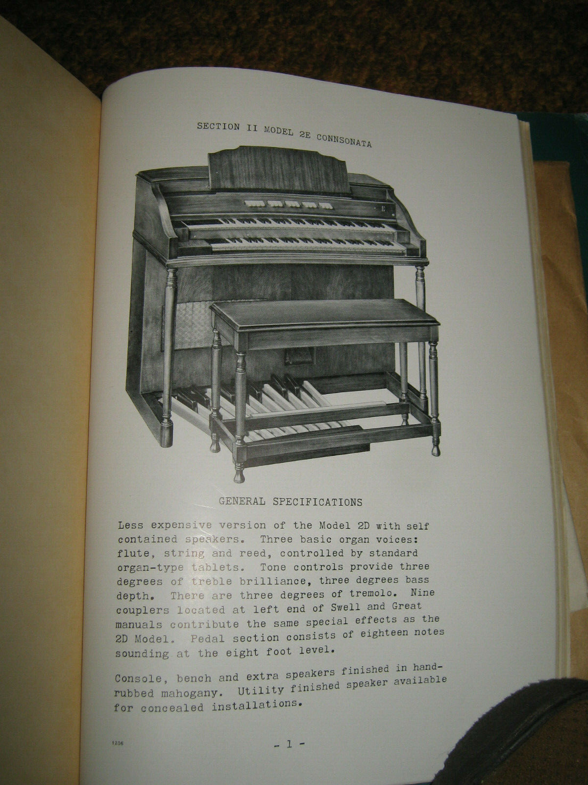 Conn Connsonata Service Manual for 2D, 2E, and 1E | eBay