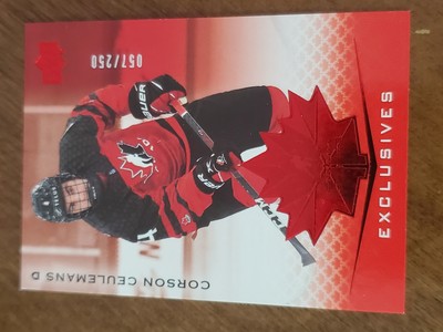 2021-22 UD Team Canada Juniors CORSON CEULEMANS #20 Exclusives 057/250 | eBay