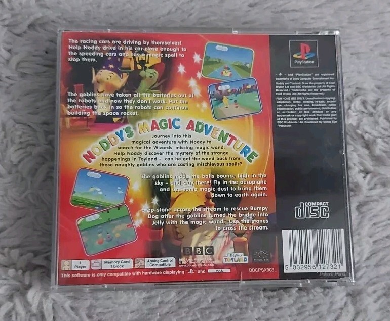 Noddy's Magic Adventure - Noddy - Sony Playstation 1 PS1 Game Videogame ...