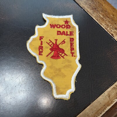 Vintage Obsolete Illinois Fire Department Patch Wood Dale | eBay