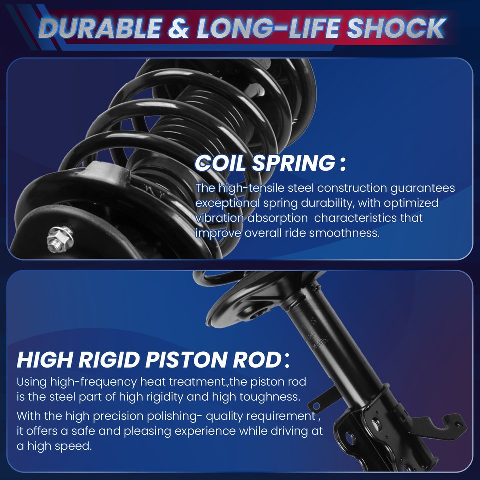 4PCS Front+Rear Shocks Struts Assembly For Dodge Charger Magnum ...