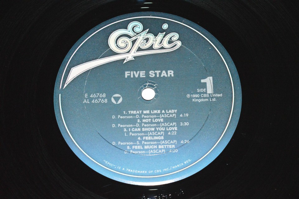 FIVE STAR 5 Star LP 1990 Epic Records USA E-46768 Pop Soul Vocal Vinyl ...