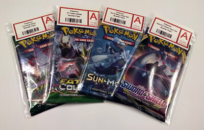 Pokemon Booster Random 'A' Graded Booster Pack Guaranteed Genuine and ...