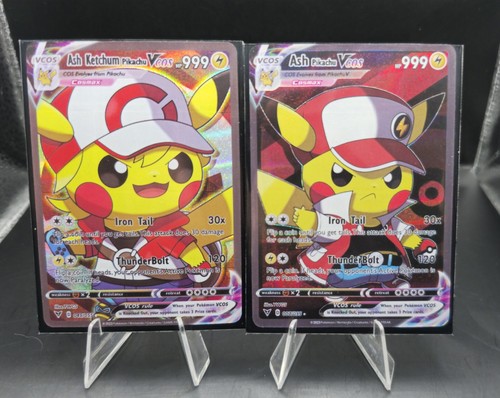 Pokemon Ash Ketchum Pikachu Vcos Full Art Fanart Custom Card | eBay