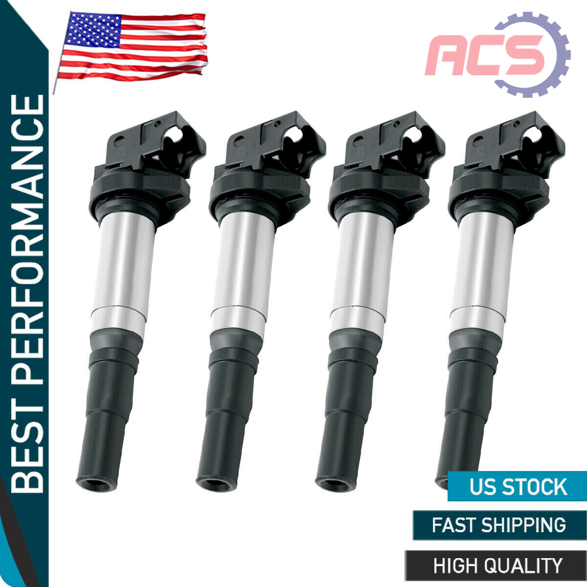 UF598 4*Ignition Coil For 2007-2016 Mini Cooper Countryman Paceman 1.6L ...